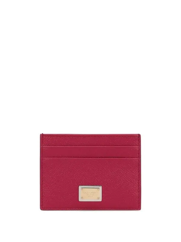 Dolce & Gabbana Dauphine Logo-plaque Cardholder - Pink