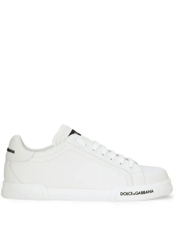 Dolce & Gabbana Logo-patch Low-top Sneakers - White
