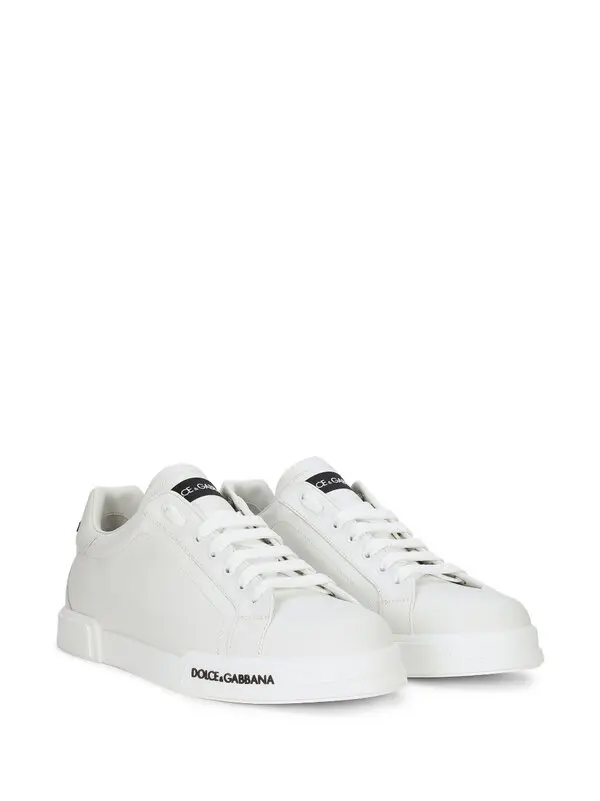 Dolce & Gabbana Logo-patch Low-top Sneakers - White