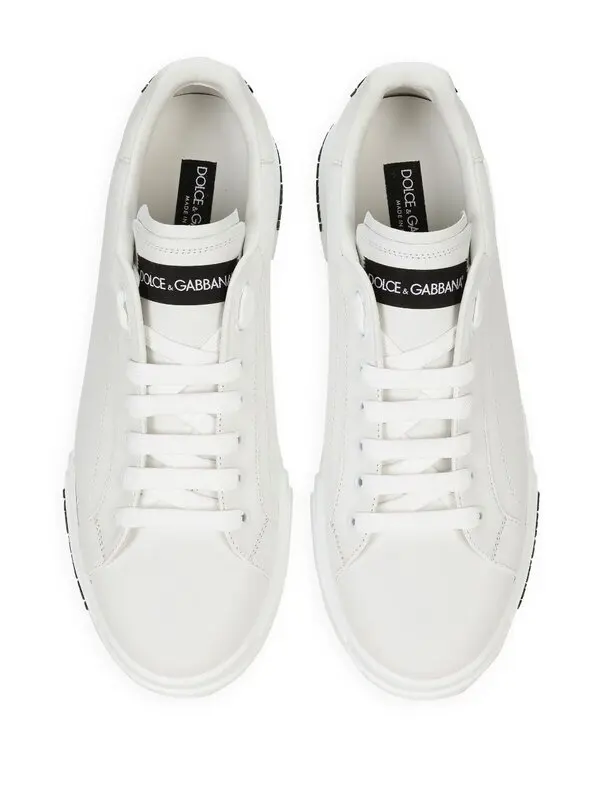 Dolce & Gabbana Logo-patch Low-top Sneakers - White