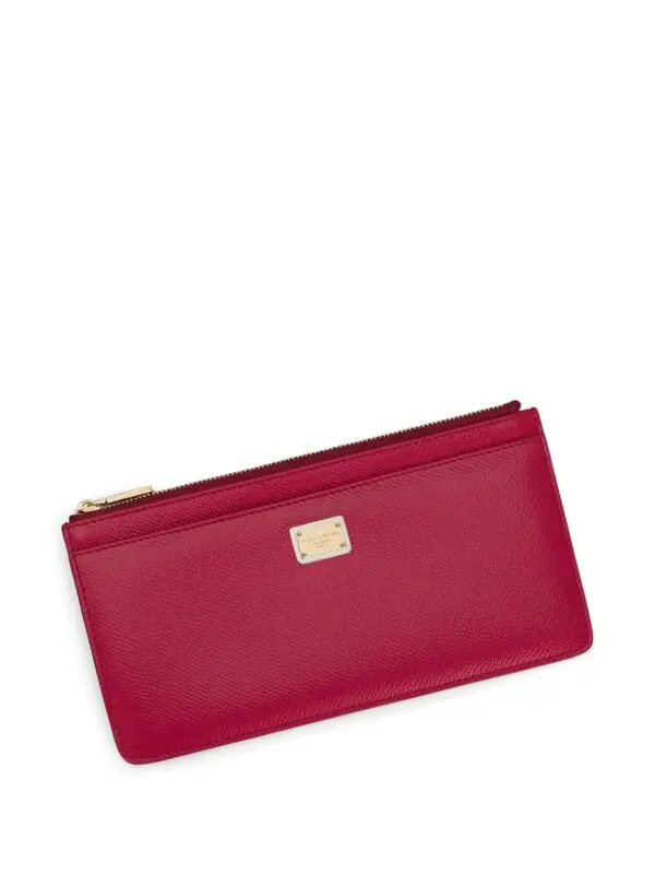 Dolce & Gabbana Large Dauphine Leather Wallet - Pink