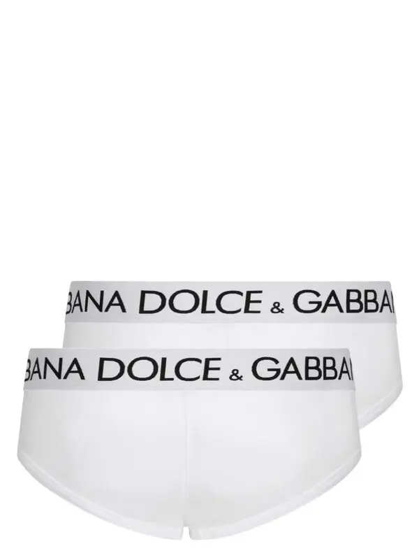 Dolce & Gabbana Two-pack Logo-print Cotton Briefs