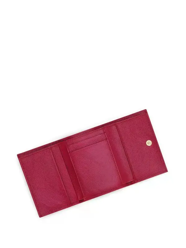 Dolce & Gabbana Logo-plaque Compact Wallet - Pink