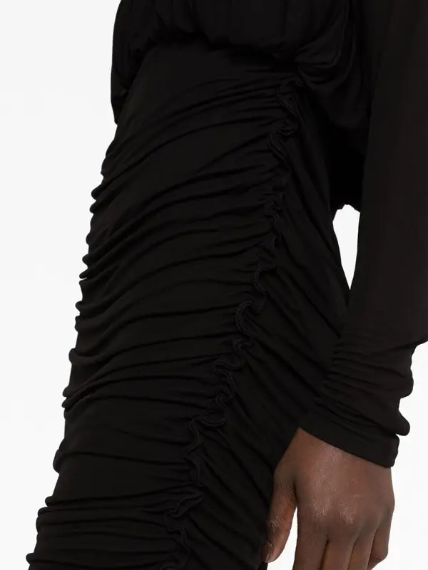 Saint Laurent Draped V-neck Minidress