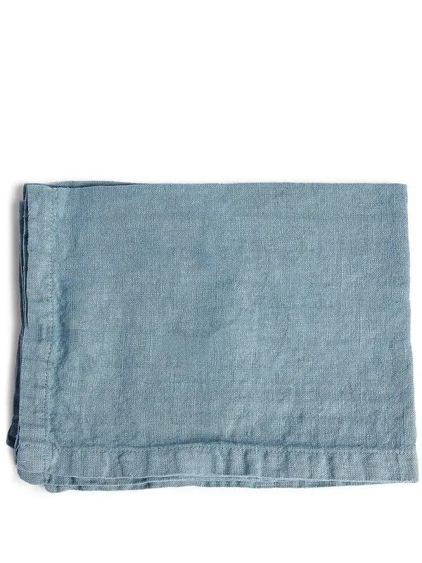 ONCE MILANO Tonal-stitching Linen Placemats - Blue
