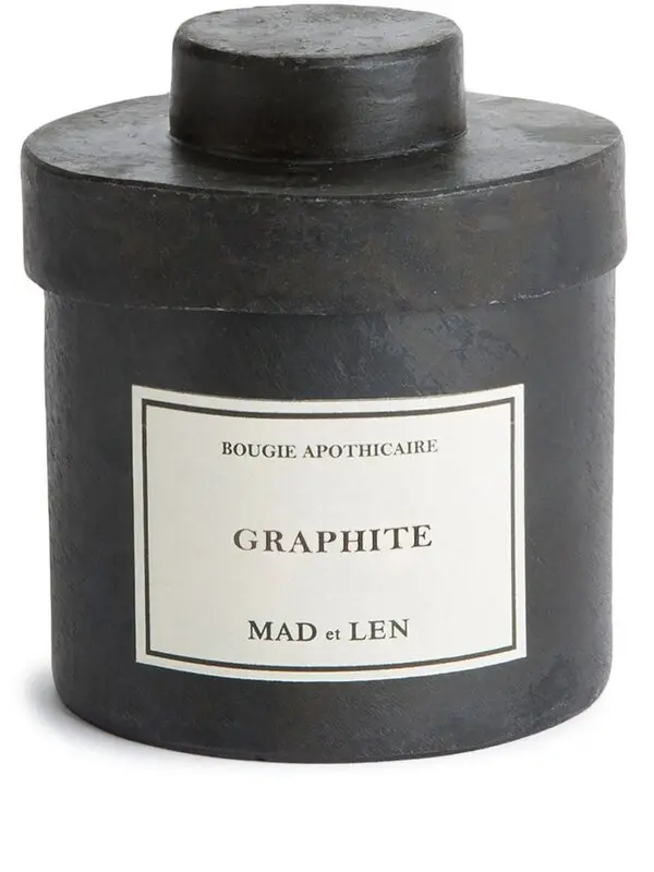 MAD ET LEN D'apothicaire Graphite Scented Candle - Black