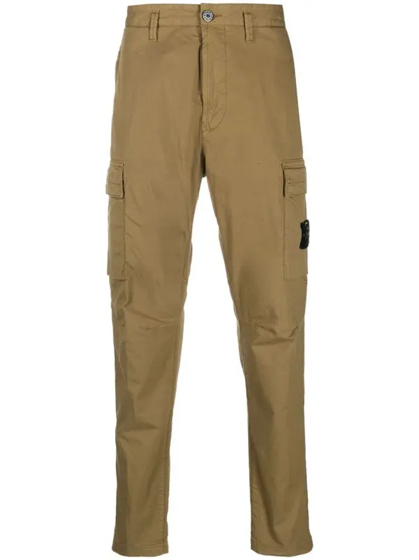 Stone Island Straight-leg Cargo Trousers - Brown
