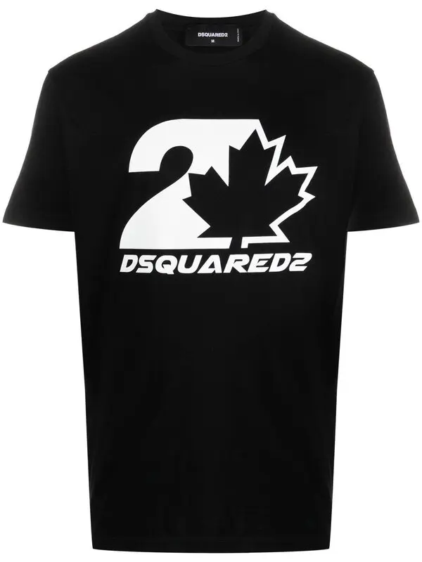Dsquared2 Logo-print Cotton T-shirt - Black