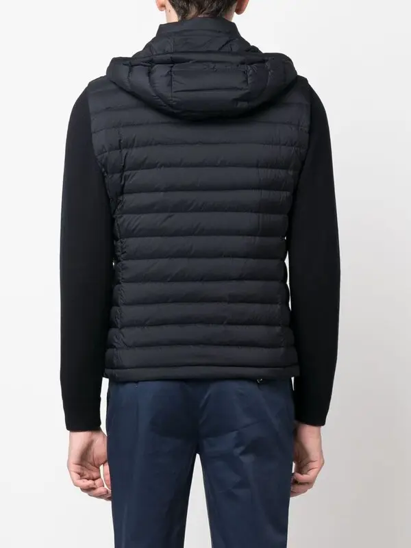 MOORER Zip-up Padded Hooded Jacket