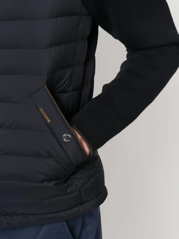 MOORER Zip-up Padded Hooded Jacket