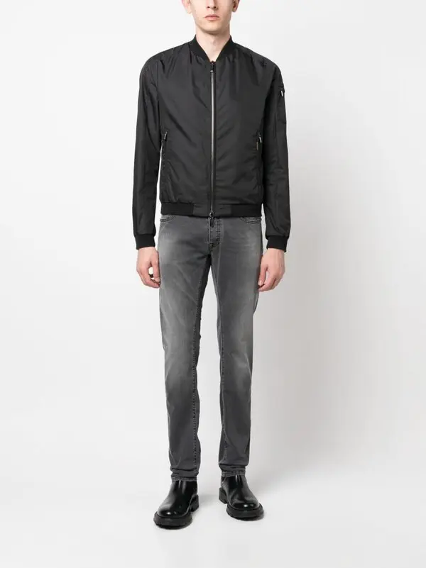 MOORER Zip-up Bomber Jacket