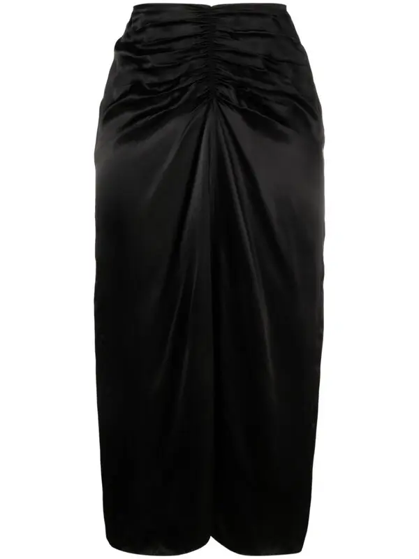 LANVIN Gathered-waist Midi Skirt