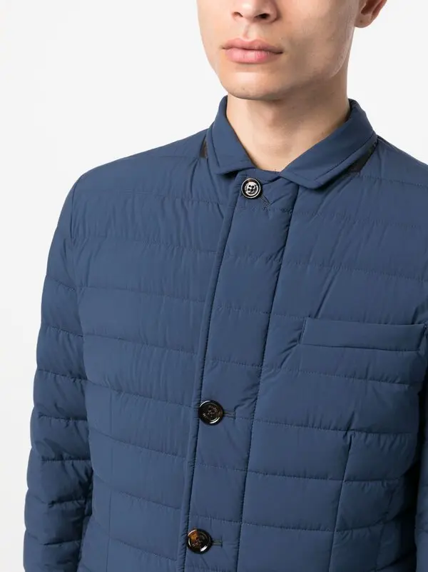 MOORER Quilted Buttoned-up Jacket