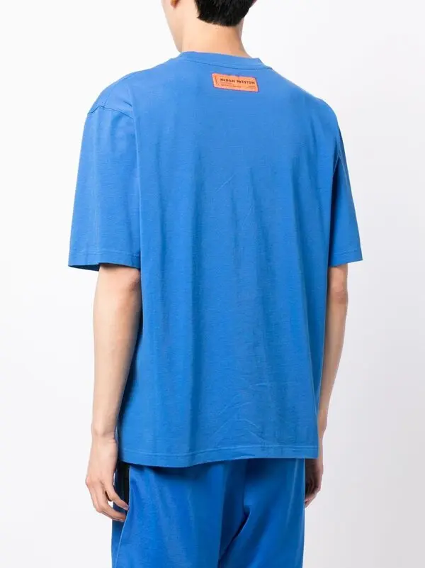 Heron Preston Hpny-print Short-sleeve T-shirt - Blue