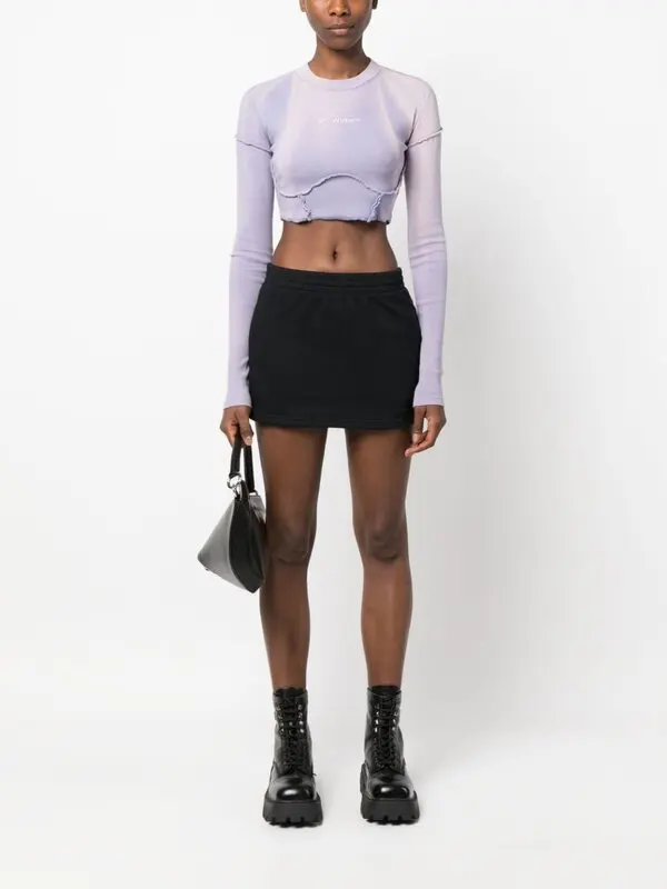 Vetements Elasticated Cotton-blend Miniskirt