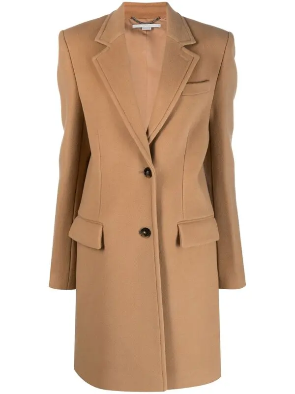 Stella McCartney Single-breasted Wool Coat