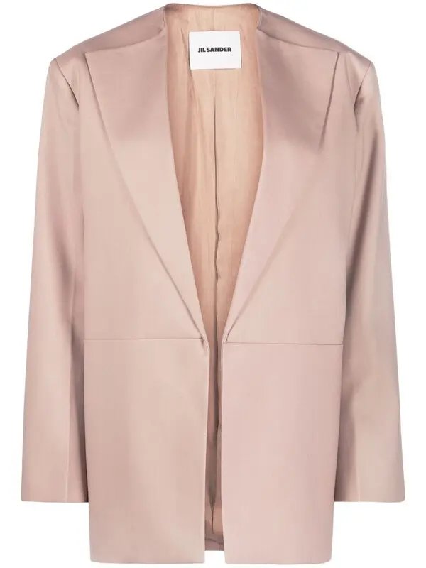 JIL SANDER Open-front Tailored Jacket - Neutrals