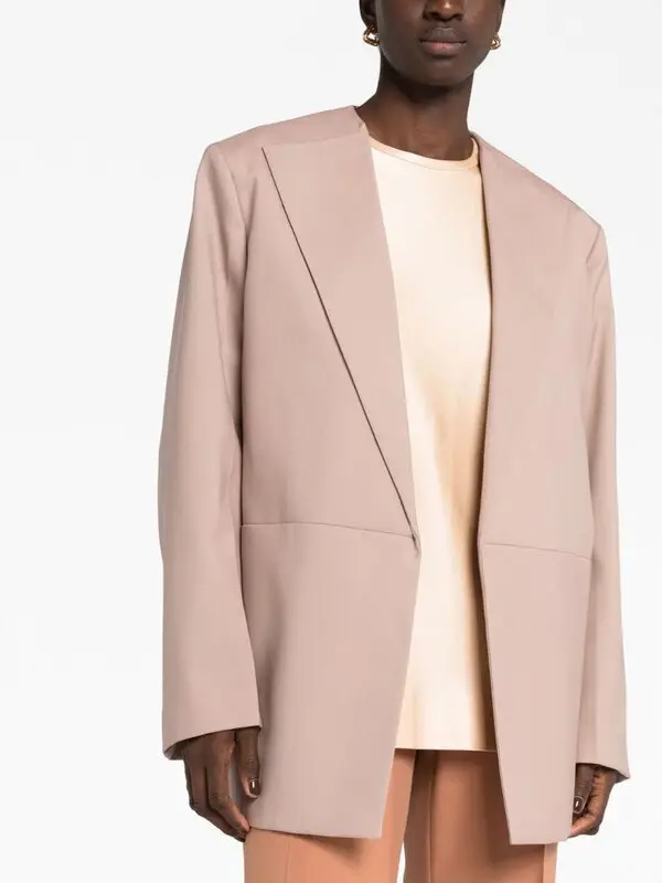JIL SANDER Open-front Tailored Jacket - Neutrals