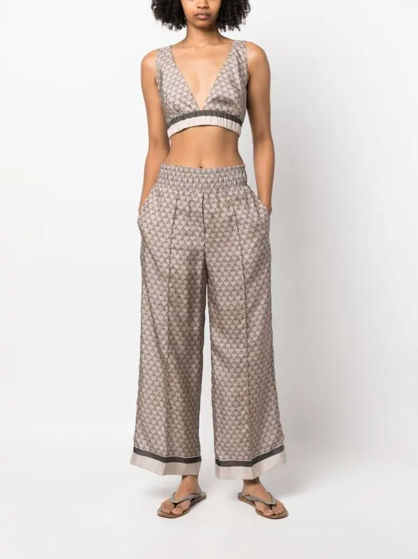 Brunello Cucinelli V-neck Cropped Top