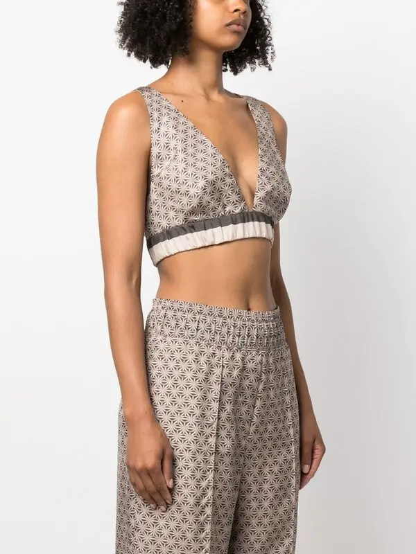 Brunello Cucinelli V-neck Cropped Top