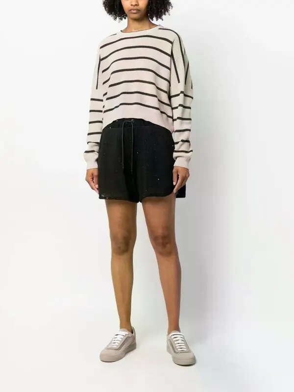 Brunello Cucinelli Striped Cotton Jumper