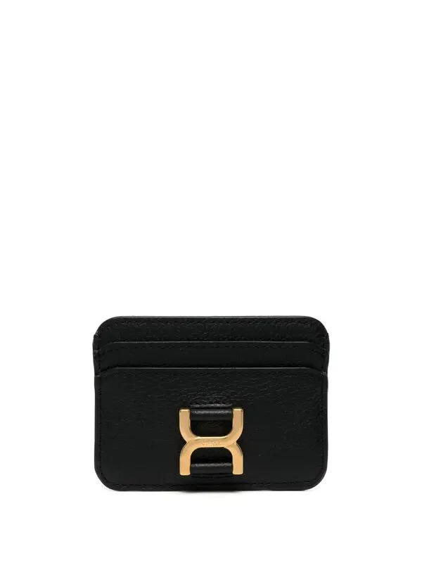 Chloé Marcie Leather Card Holder - Black