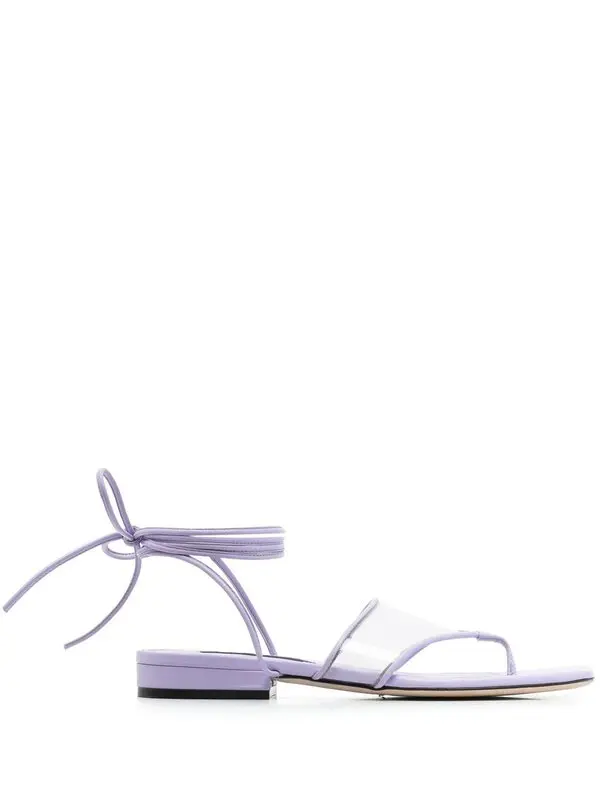SERGIO ROSSI Transparent-strap Sandals - Purple