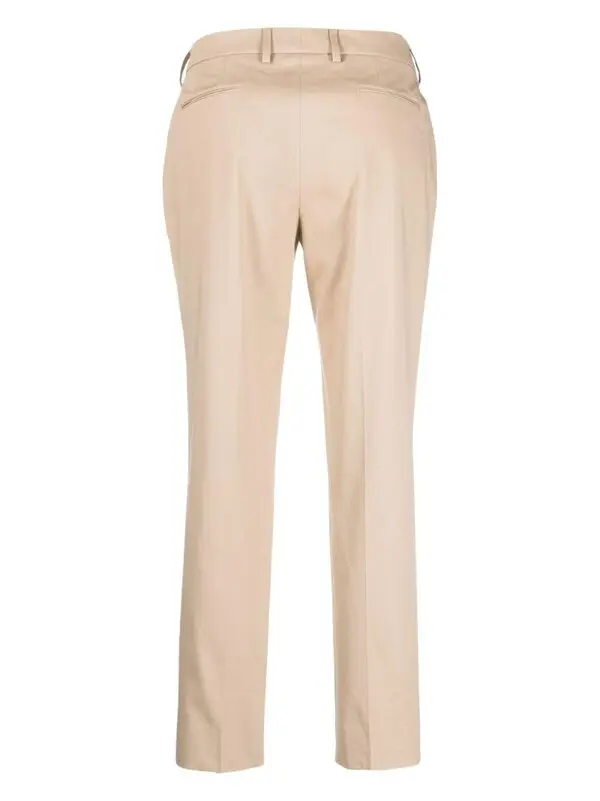 PT TORINO Straight-leg Stretch-cotton Trousers - Neutrals