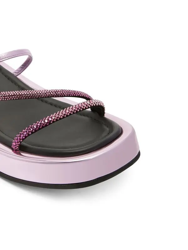 GIUSEPPE ZANOTTI Melbourne Lace-up Sandals - Pink