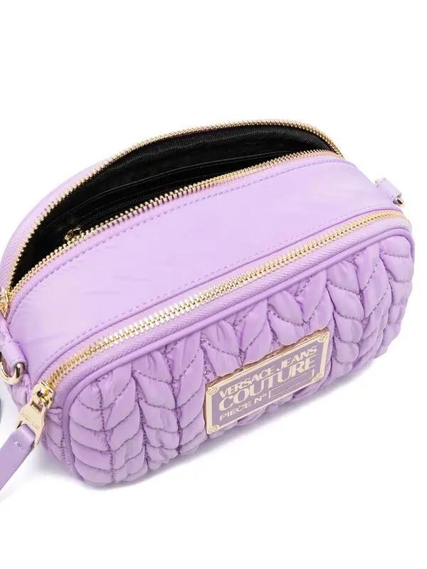 Versace Logo-plaque Crossbody Bag - Purple