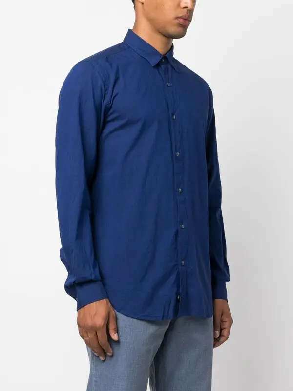Aspesi Long-sleeved Cotton Shirt - Blue