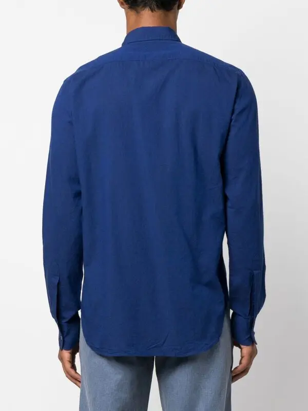 Aspesi Long-sleeved Cotton Shirt - Blue