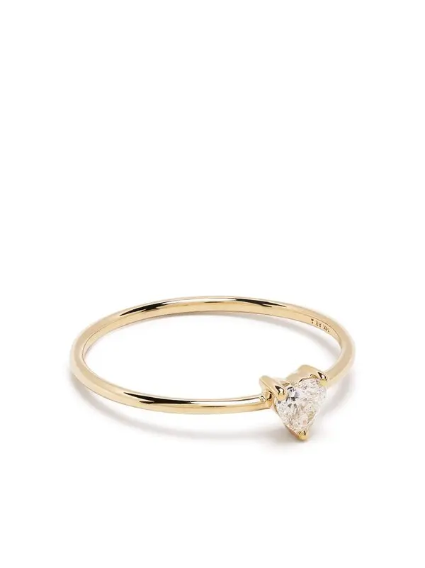 Adina Reyter 14kt Yellow Heart Diamond Ring - Gold