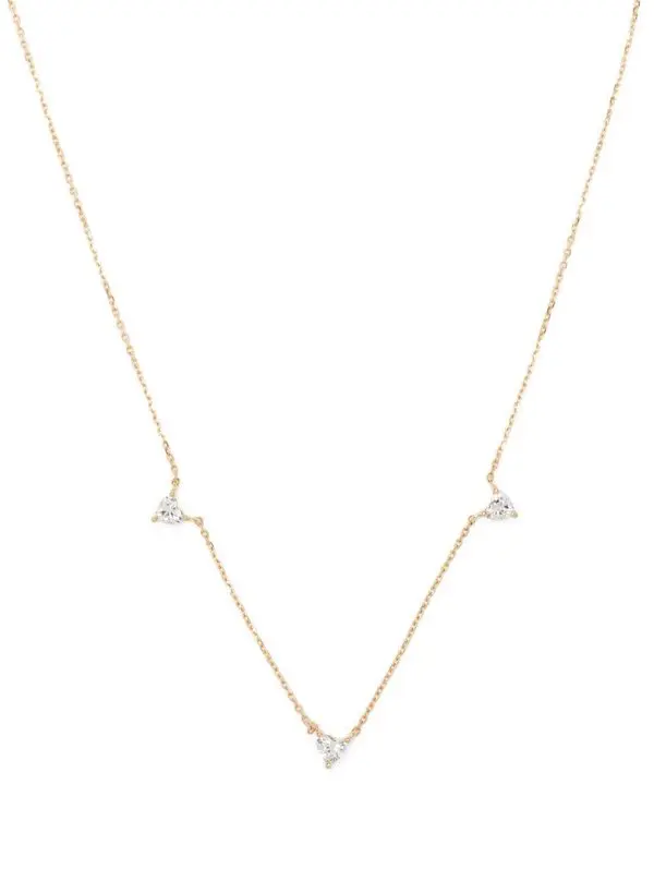 Adina Reyter 14kt Yellow Diamond Heart Necklace - Gold