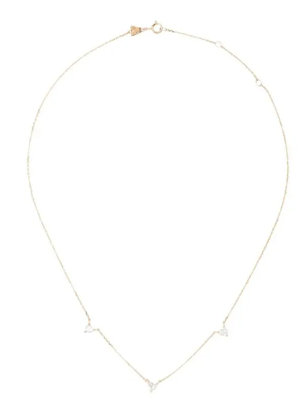 Adina Reyter 14kt Yellow Diamond Heart Necklace