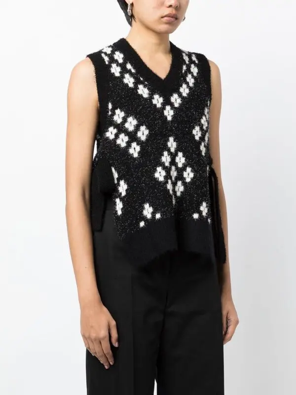 3.1 Phillip Lim Argyle-check Knitted Vest
