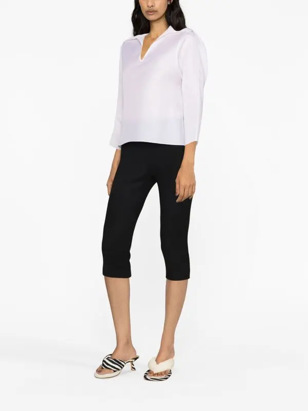 Tory Burch Spread-collar Silk Shirt