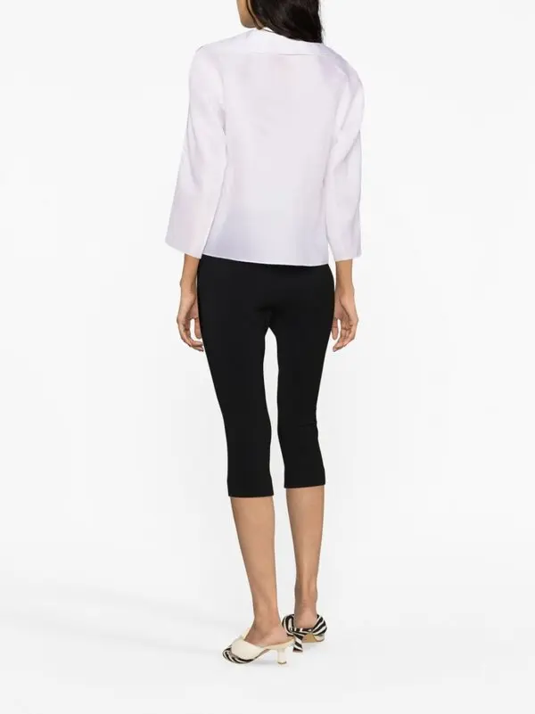 Tory Burch Spread-collar Silk Shirt