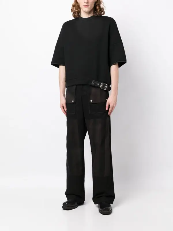 Random Identities Buckle-detailed Cotton T-shirt