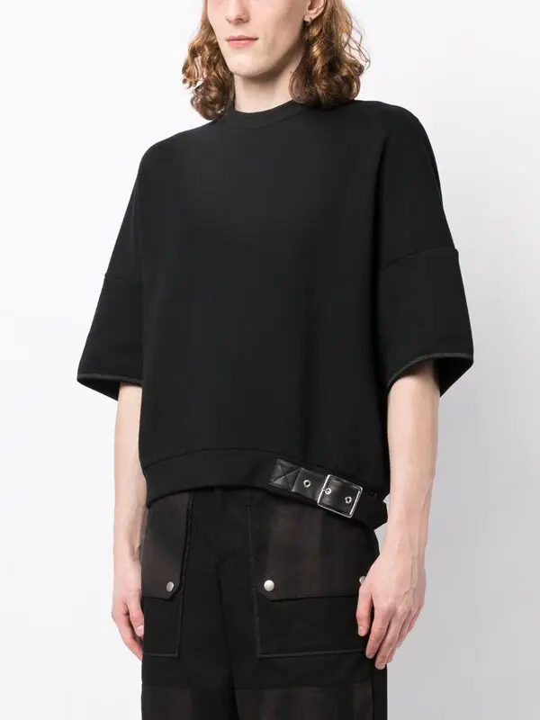 Random Identities Buckle-detailed Cotton T-shirt