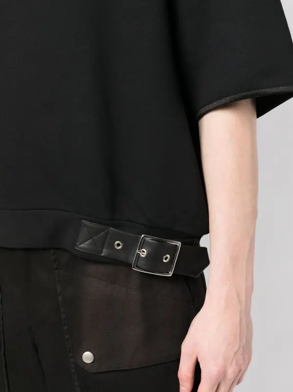 Random Identities Buckle-detailed Cotton T-shirt