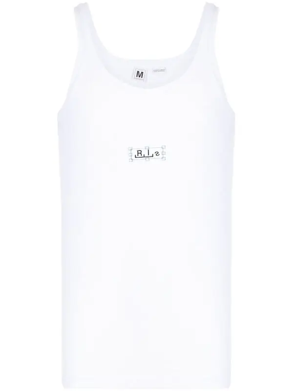 Random Identities Cotton Logo Print Tank Top