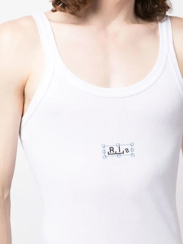 Random Identities Cotton Logo Print Tank Top
