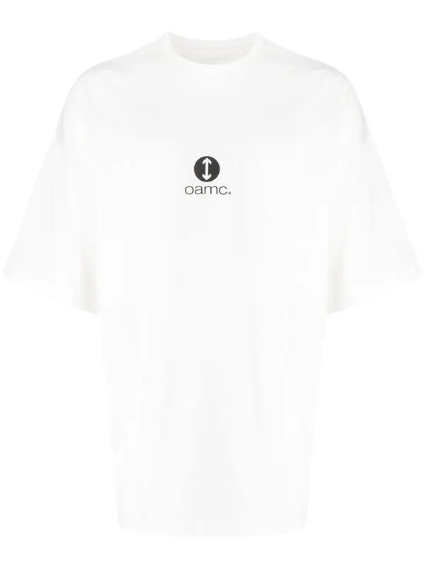 OAMC Altitude Logo-print Cotton T-shirt - White