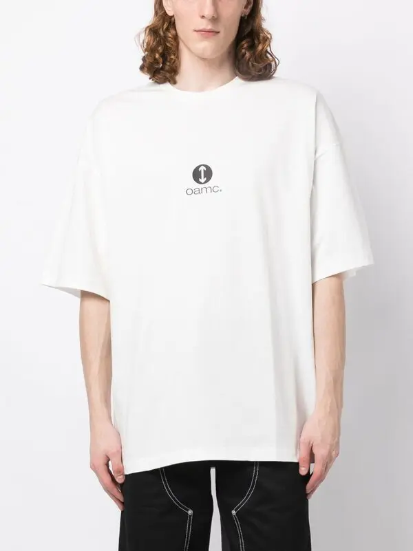 OAMC Altitude Logo-print Cotton T-shirt - White
