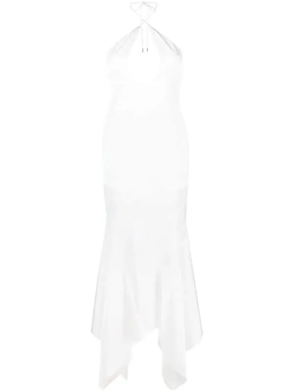 Attico Saskia Halterneck Maxi Dress