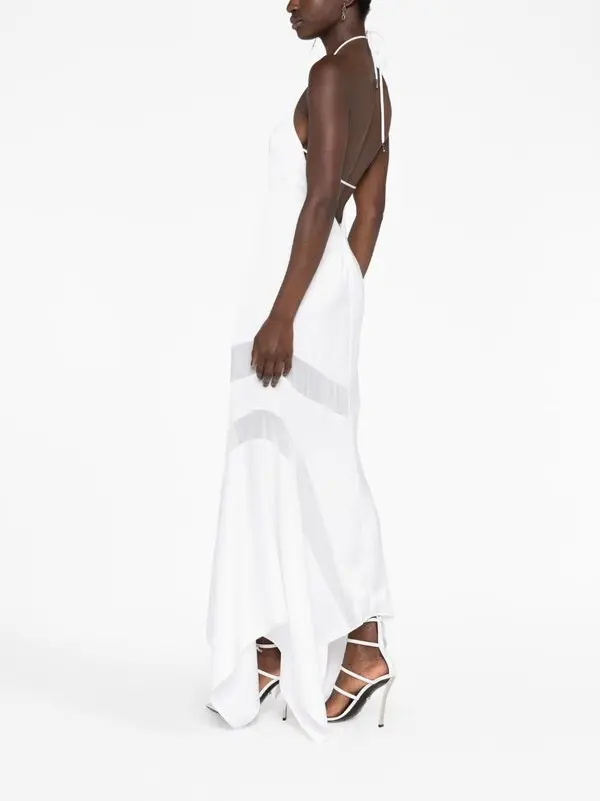 Attico Saskia Halterneck Maxi Dress