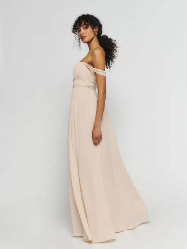 pastel blue dress bridesmaid Champagne Sweetheart Lace Tulle A-line Maxi Bridesmaid Dresses main image 0
