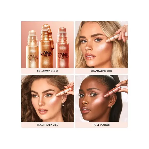 ICONIC LONDON Rollaway Glow Liquid Highlighter Colour - Peach Paradise
