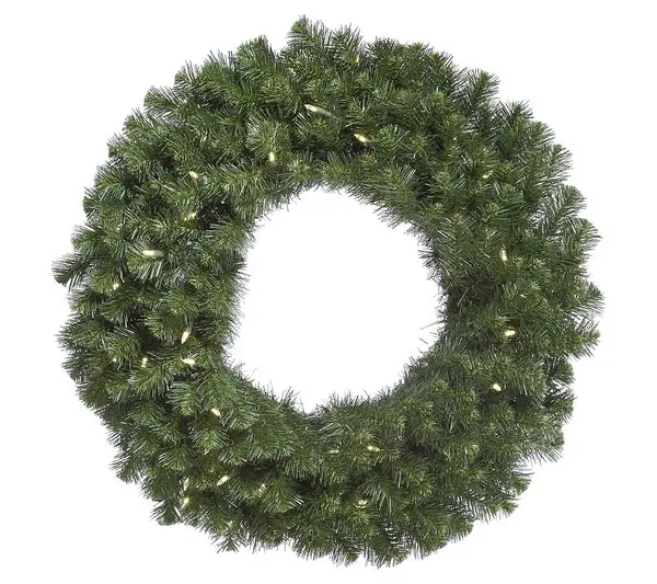 VICKERMAN 48' Douglas Fir Artificial Christmas Reath, Ww - One-color